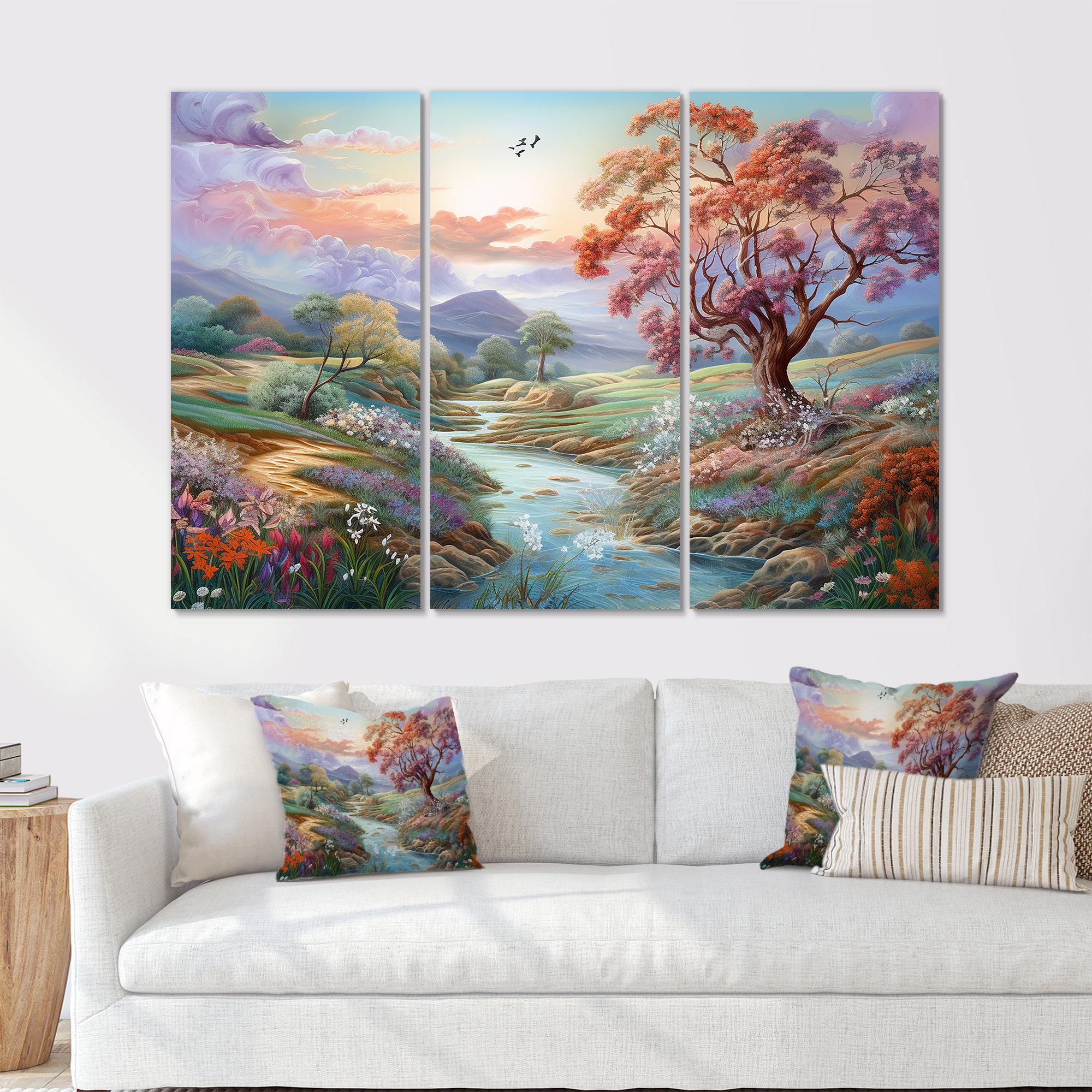 Lark Manor Countryside Charm Provence Landscape - Countryside Wall ...