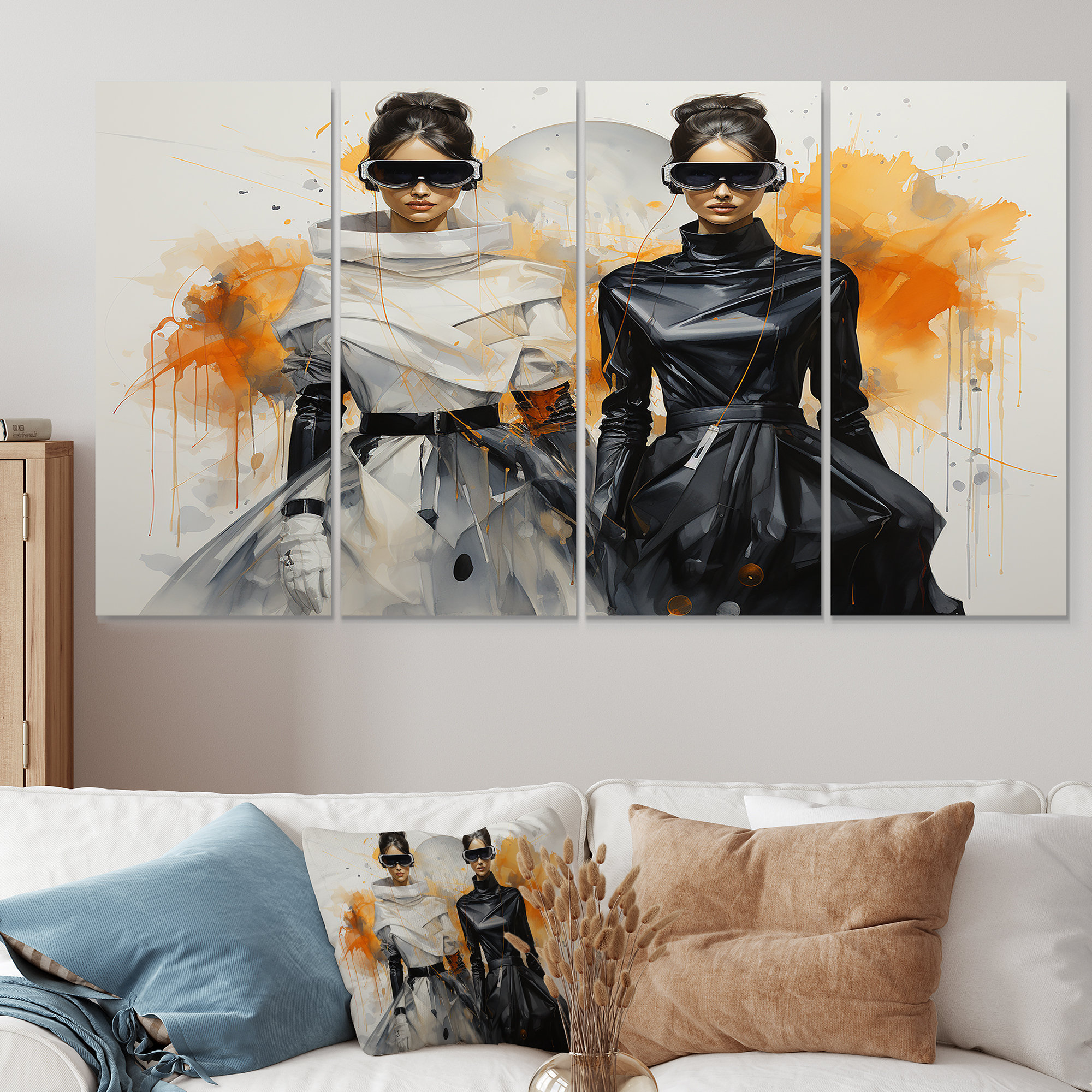 Winston Porter Futuristic Fashion Yellow And Black Runway - Dior 4 ...