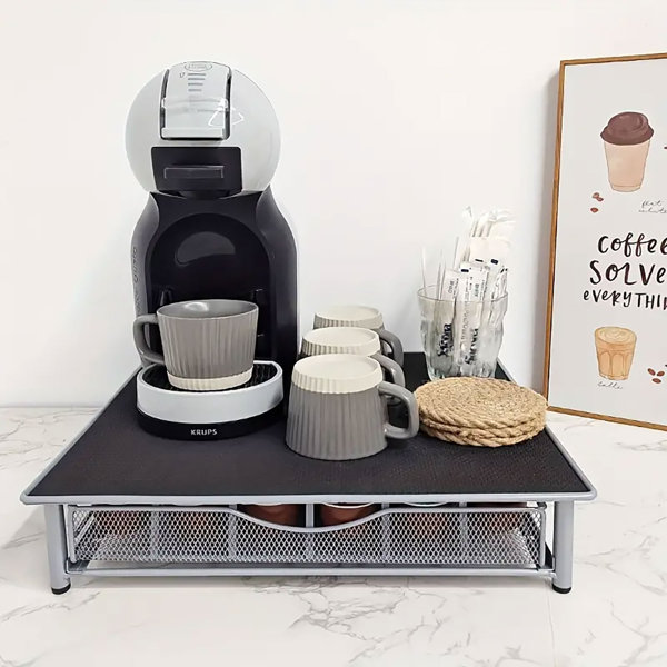Symple Stuff 36-Pod Coffee Machine Stand with Drawer & Reviews ...