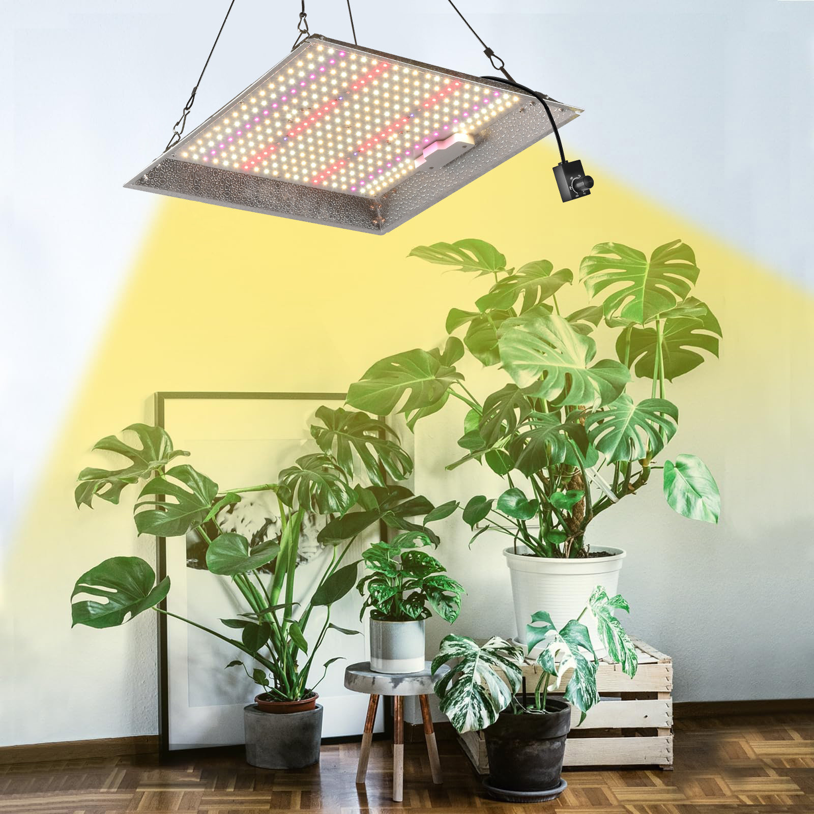 Zhu High Power Full Spectrum Grow Light for Greenhouse Silver Aluminum ...