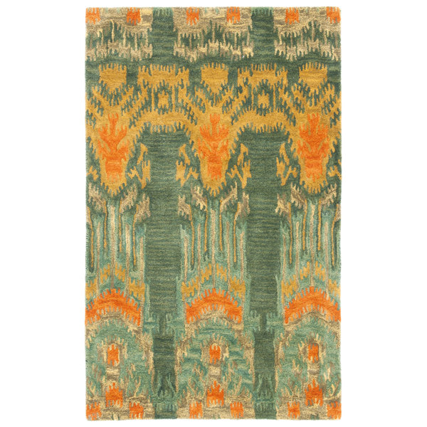 Bungalow Rose Kline Hand Tufted Wool Oriental Rug & Reviews | Wayfair