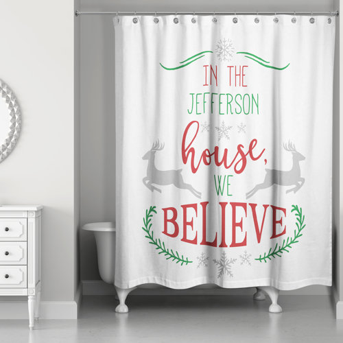 The Holiday Aisle® Frani Shower Curtain | Wayfair