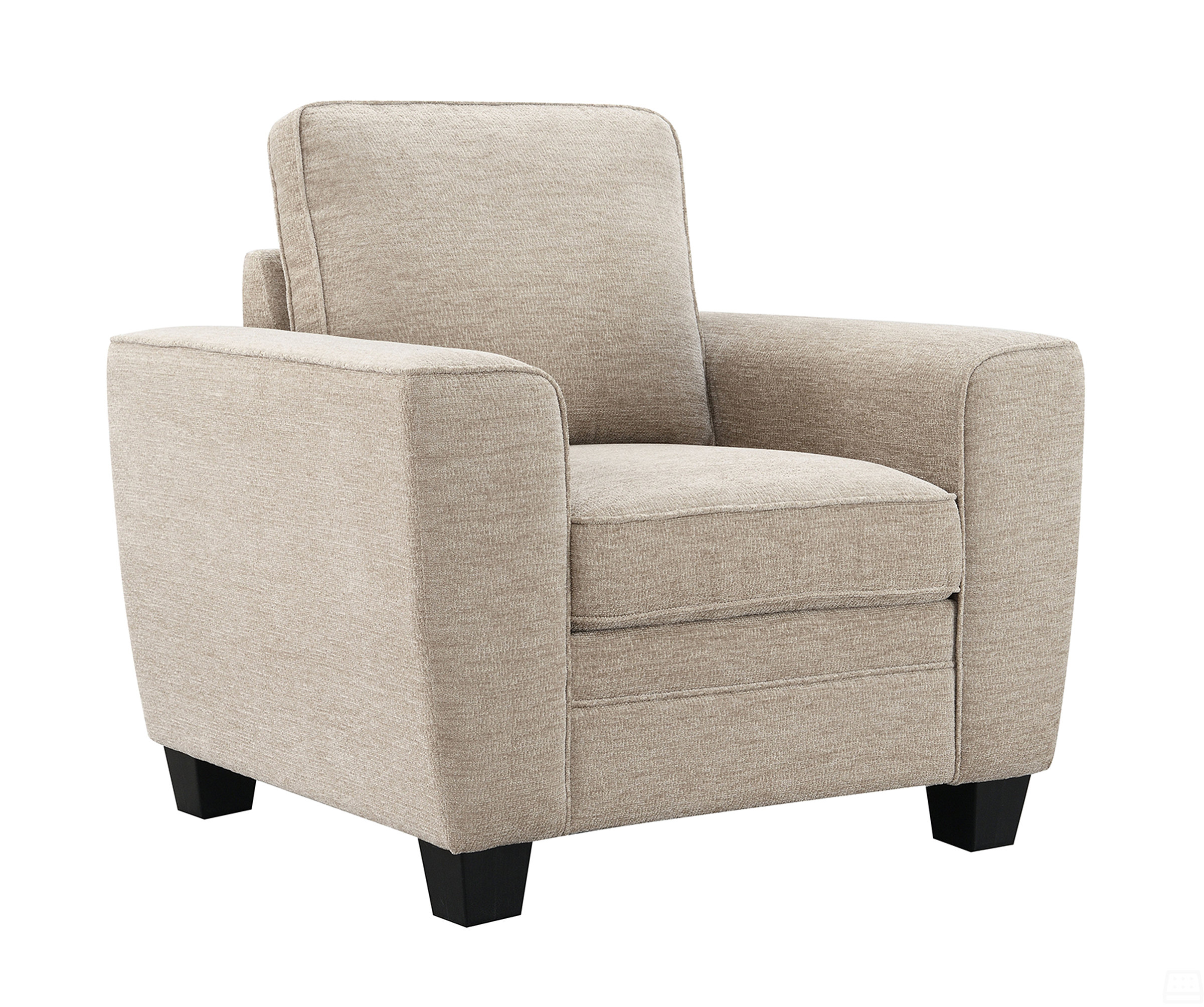 Hokku Designs 1Pc Chair Soft Track Arms Black Tapered Arms | Wayfair