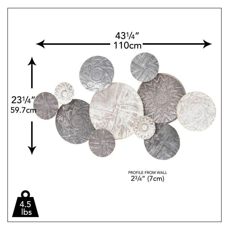 Dakota Fields Floating Roundels Atelier Metal Wall Décor & Reviews ...