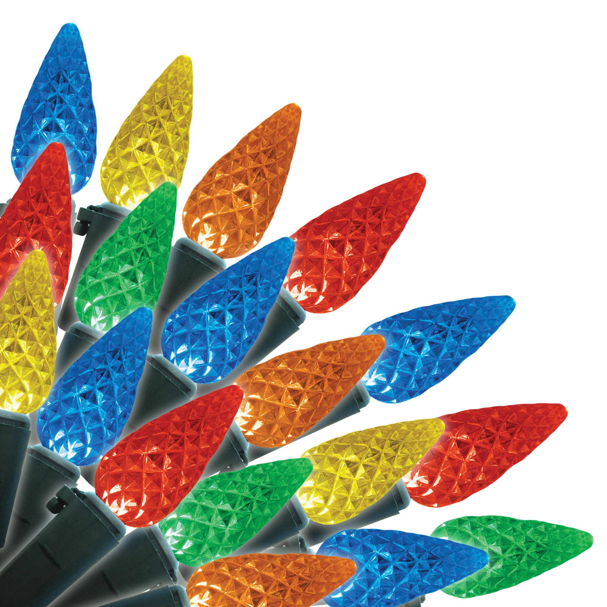 The Holiday Aisle® 35 Lt Faceted C6 LED Light | Wayfair