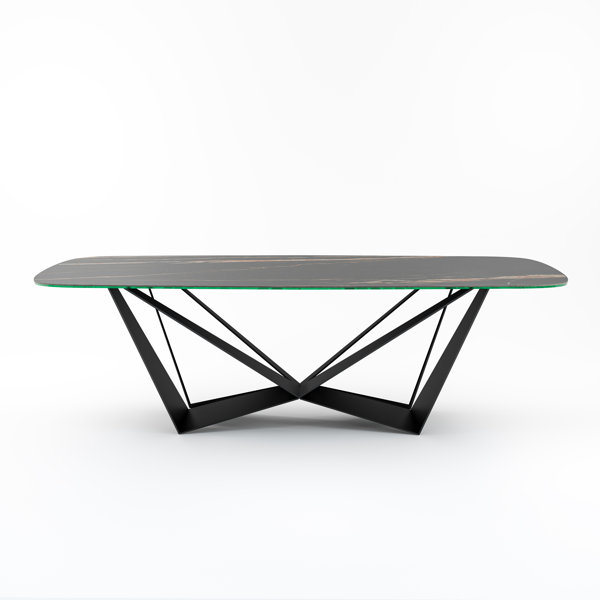 mylotus-home Oval Metal Base Dining Table | Wayfair