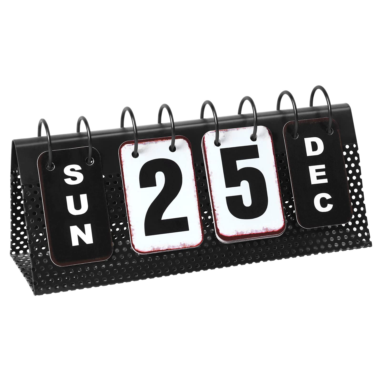 George Oliver Metal Desk Calendar Vertical Flip Cover, Desktop ...