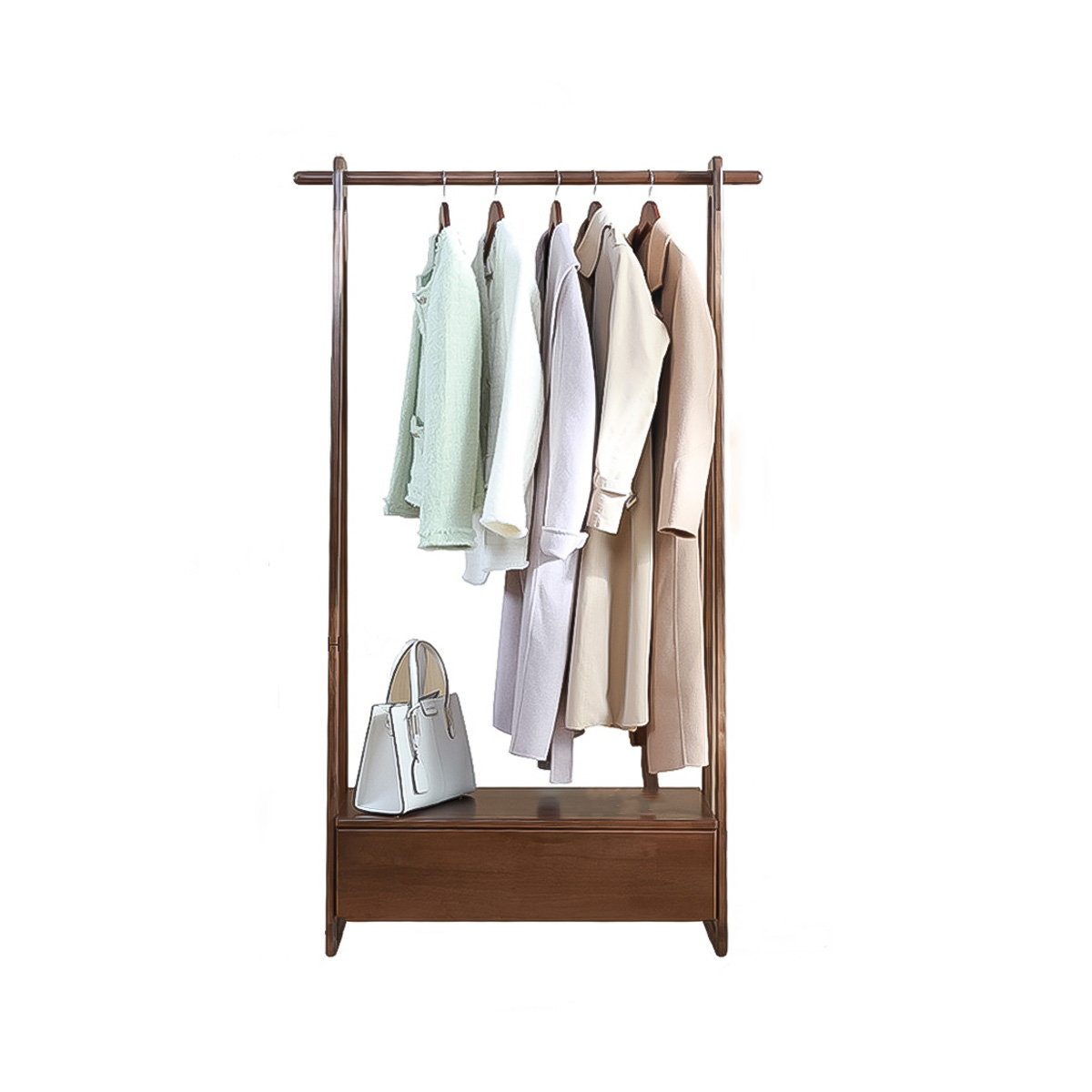 Recon Furniture 31.5'' Solid Wood Clothes Racks /Garment Racks | Wayfair