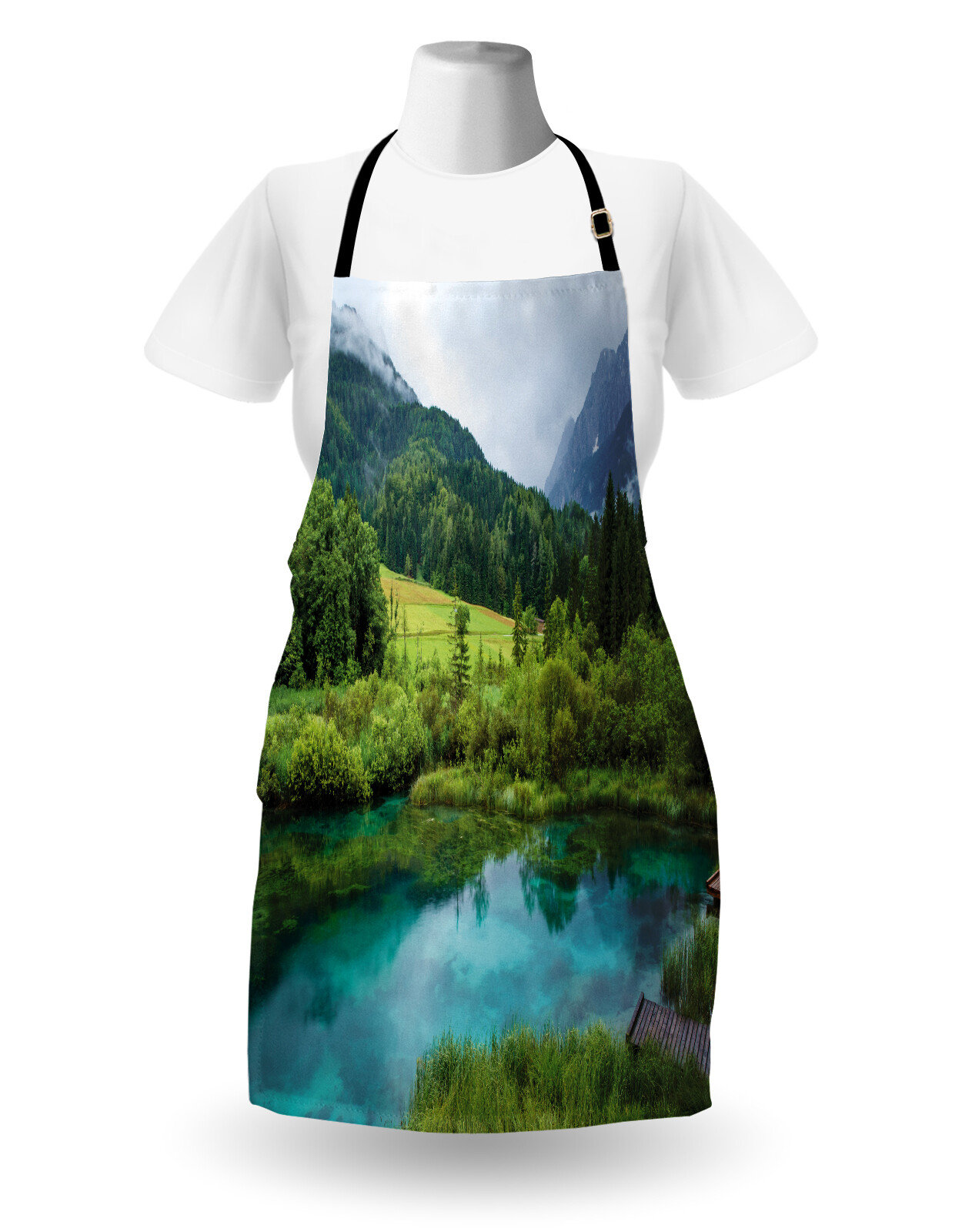 East Urban Home Landscape Apron Unisex, Zelenci Pond Slovenia, Adult ...