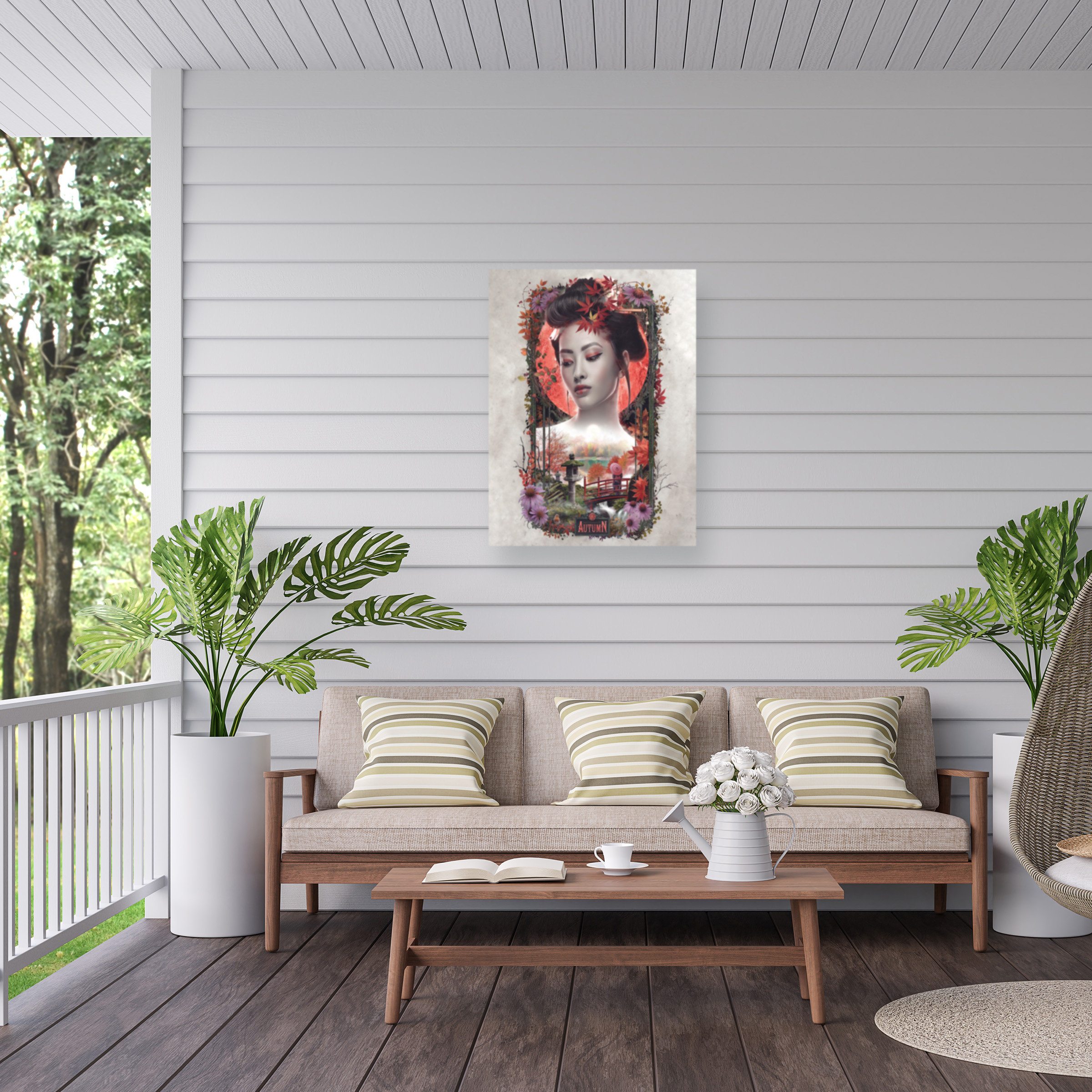 Winston Porter Barrett Biggers AUTUMN Outdoor Canvas | Wayfair