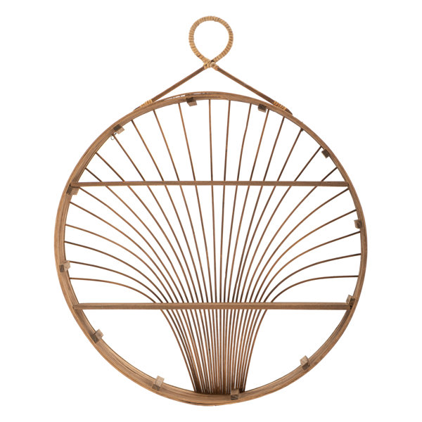 Bay Isle Home Akshayan Circle Rattan Accent Shelf | Wayfair.co.uk