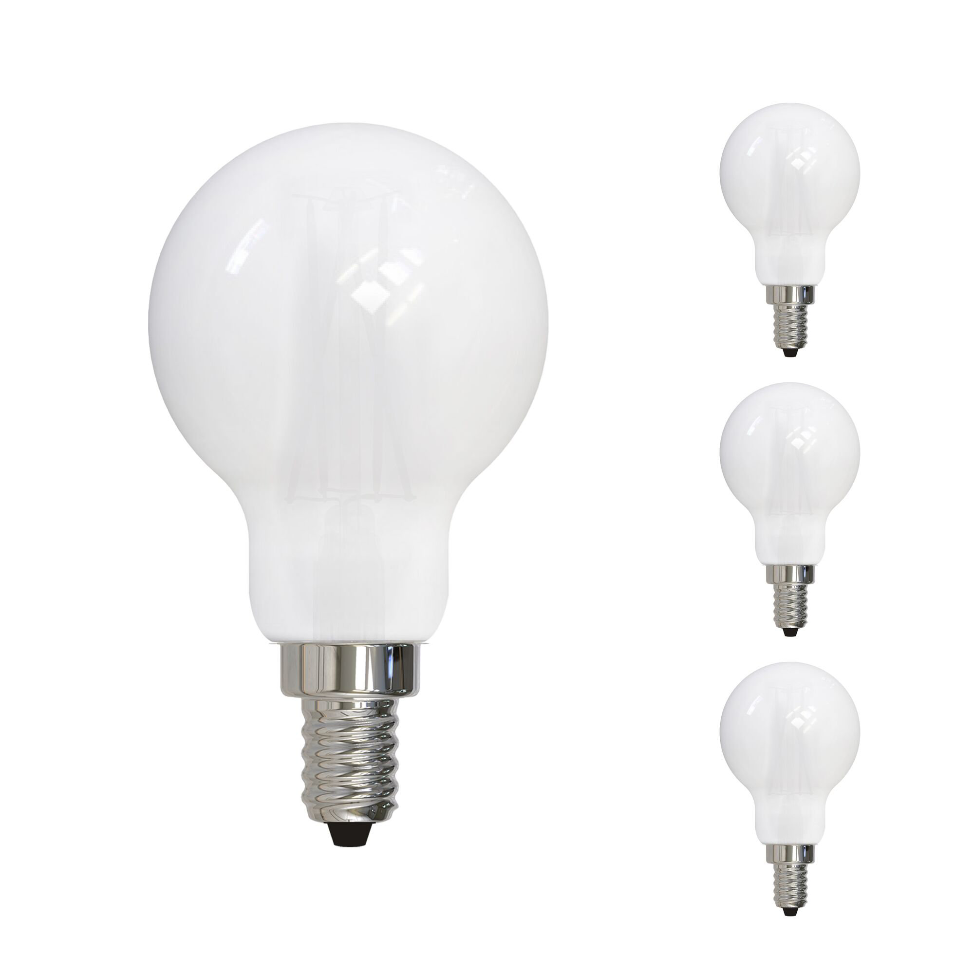 Bulbrite Industries 4 Watt Dimmable A15 Light Bulb With Milky Glass ...