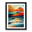 Metro Lane Meadow Landscape Abstract No.2 - Picture Frame Graphic Art ...