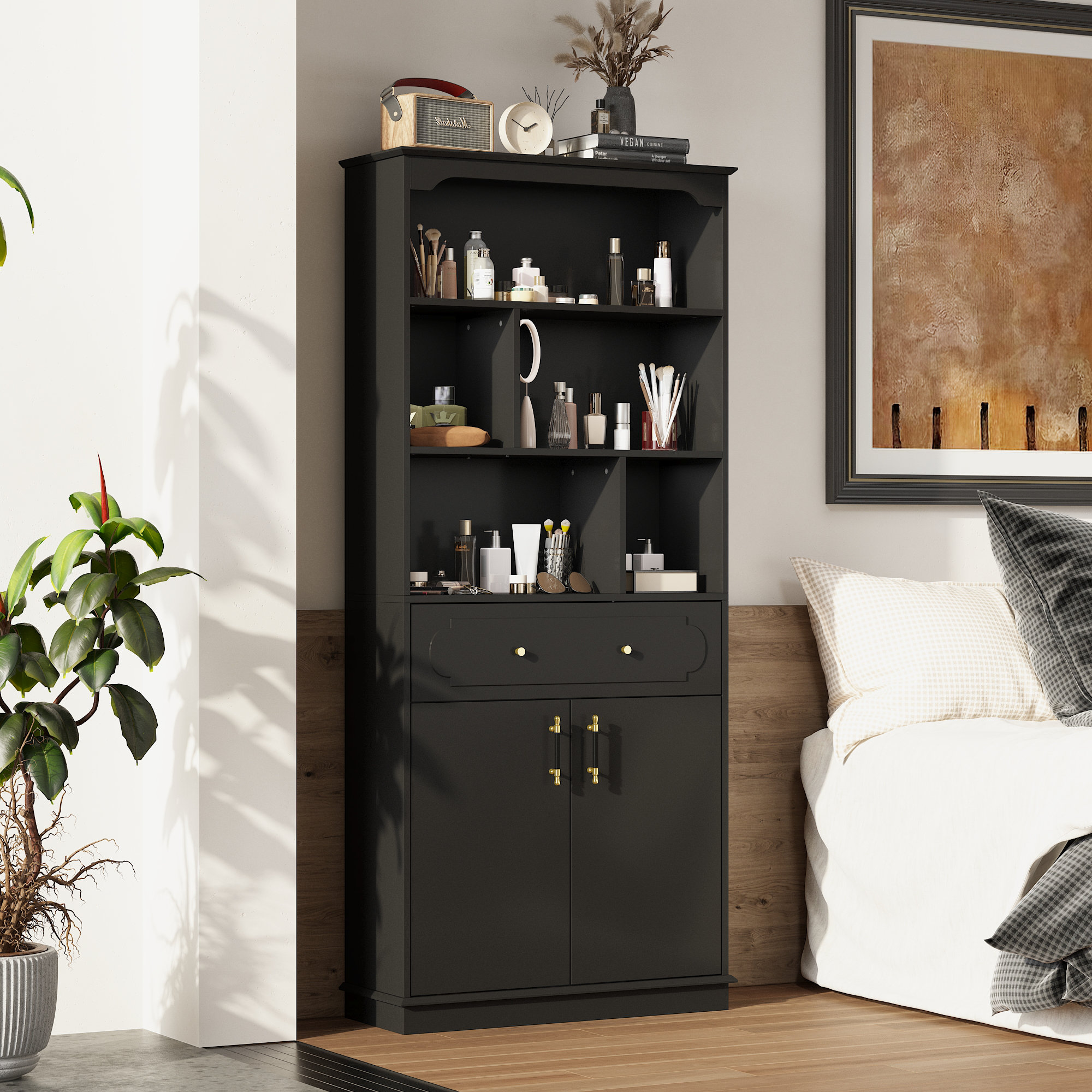 Winston Porter Noble Tall Cabinet With Adjustable Shelf - Wayfair Canada