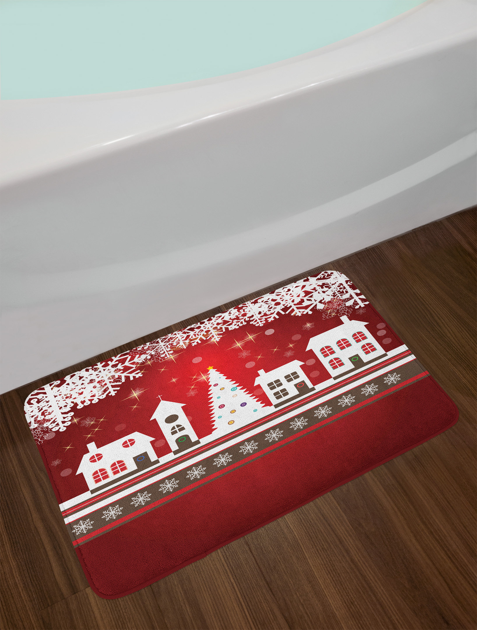 The Holiday Aisle® Charlton Home® Bath Mat, Non Slip Backing, 30.2" x ...