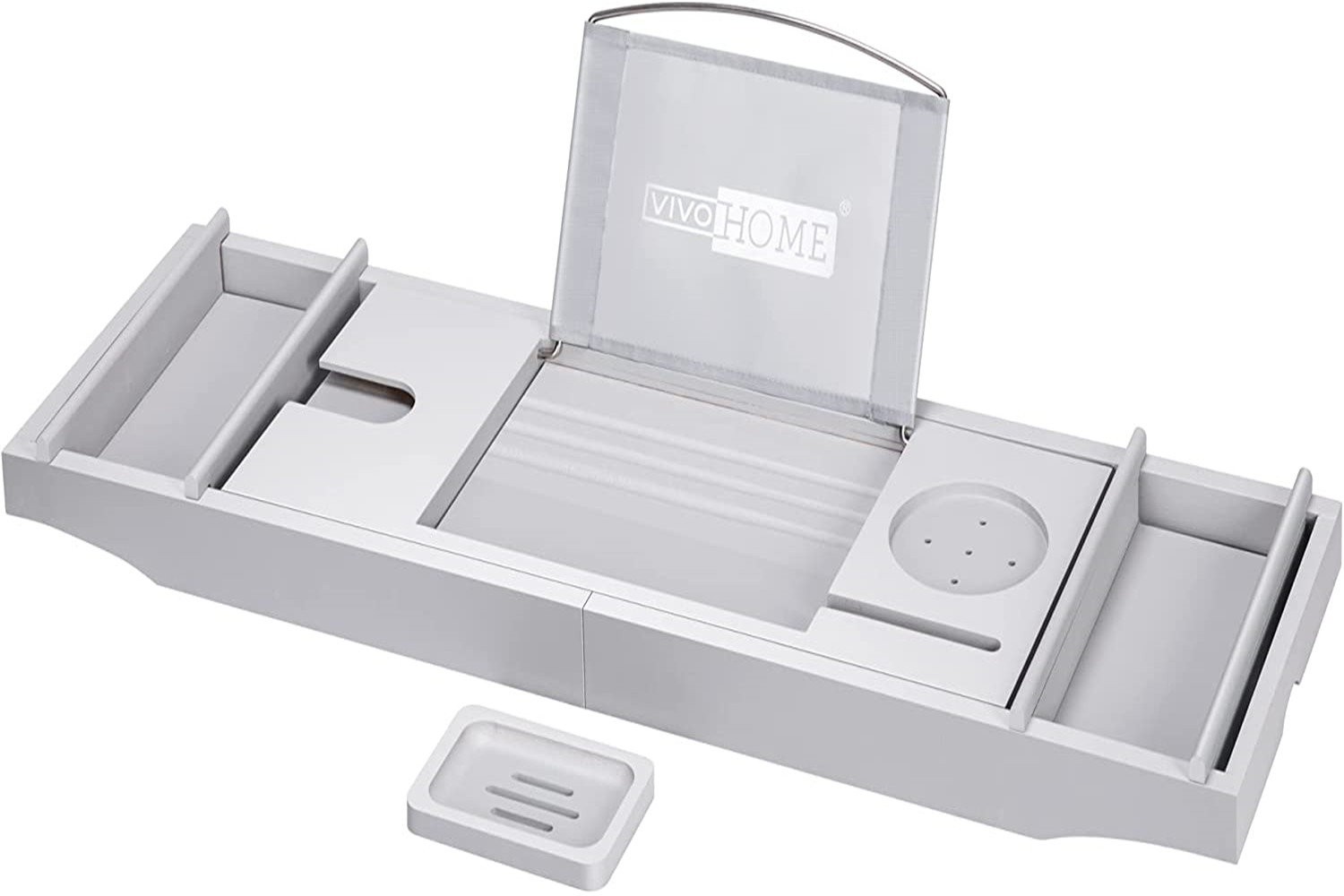 Symple Stuff Pamelia Expandable 43 Inch Bamboo Bathtub Caddy Tray ...