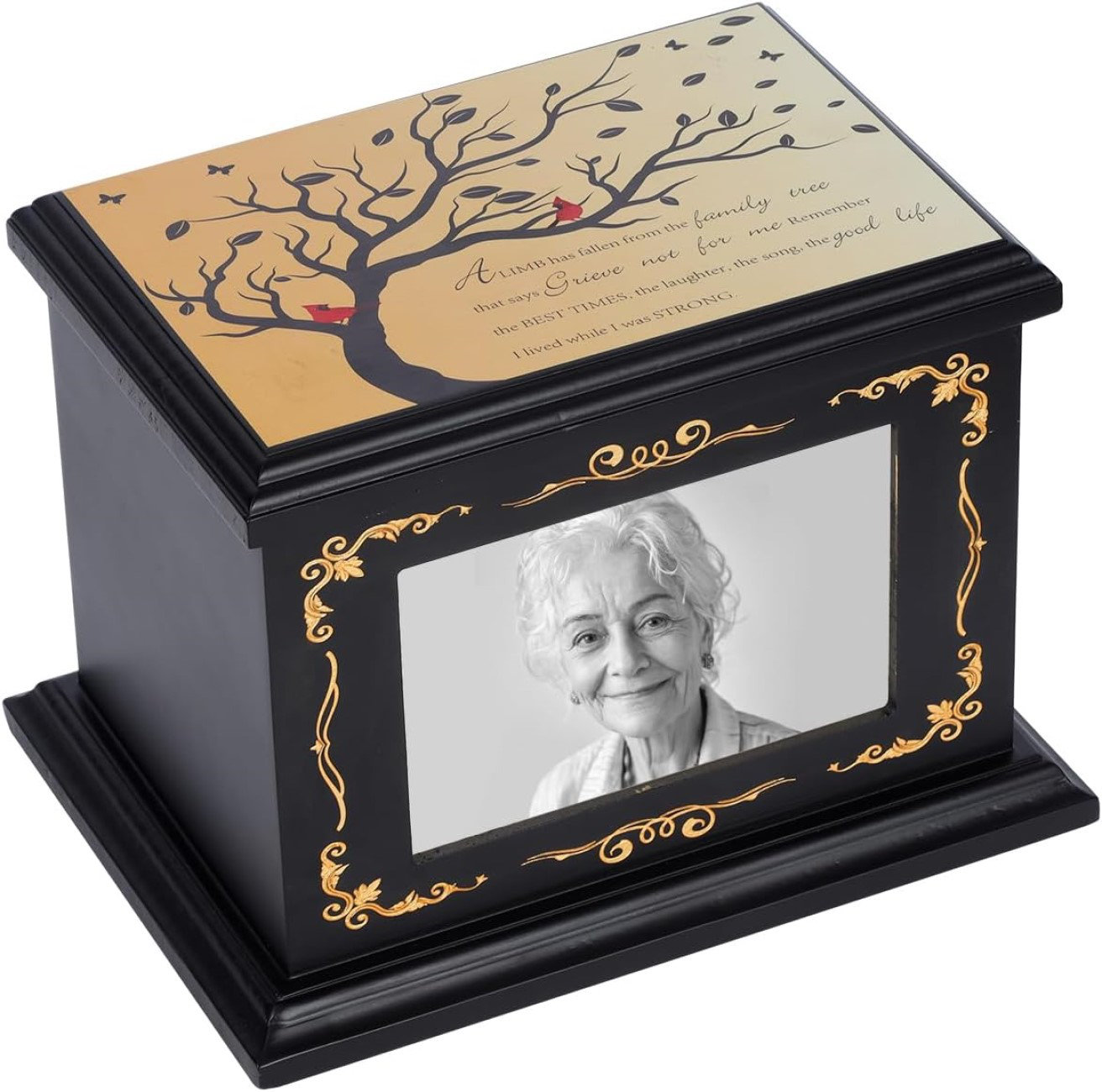 Lark Manor™ Gratien Wooden Urns Box And Casket For Ashes Men Women ...