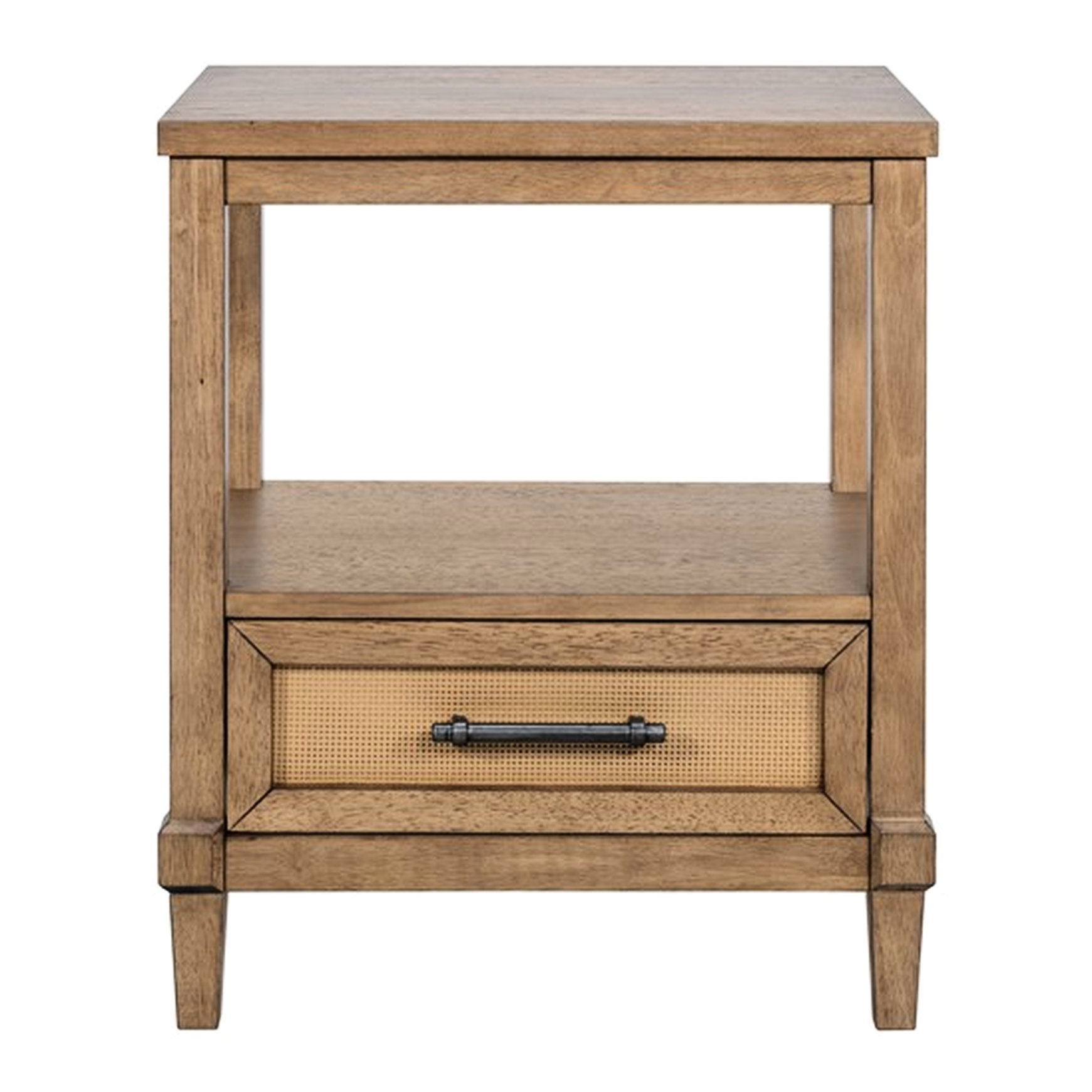 Rosecliff Heights Woven Cane Nightstand With Drawer Compartment ...