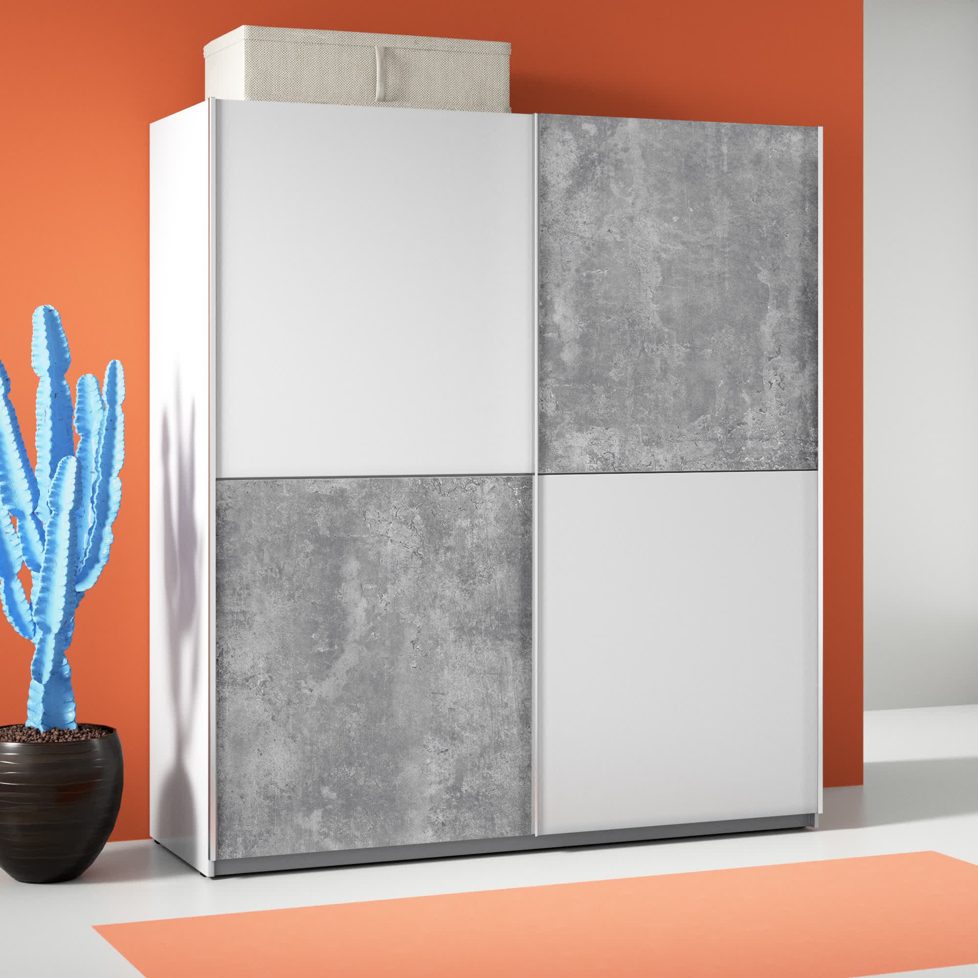 Hashtag Home Anglers Park 2 Door Manufactured Wood Wardrobe & Reviews ...