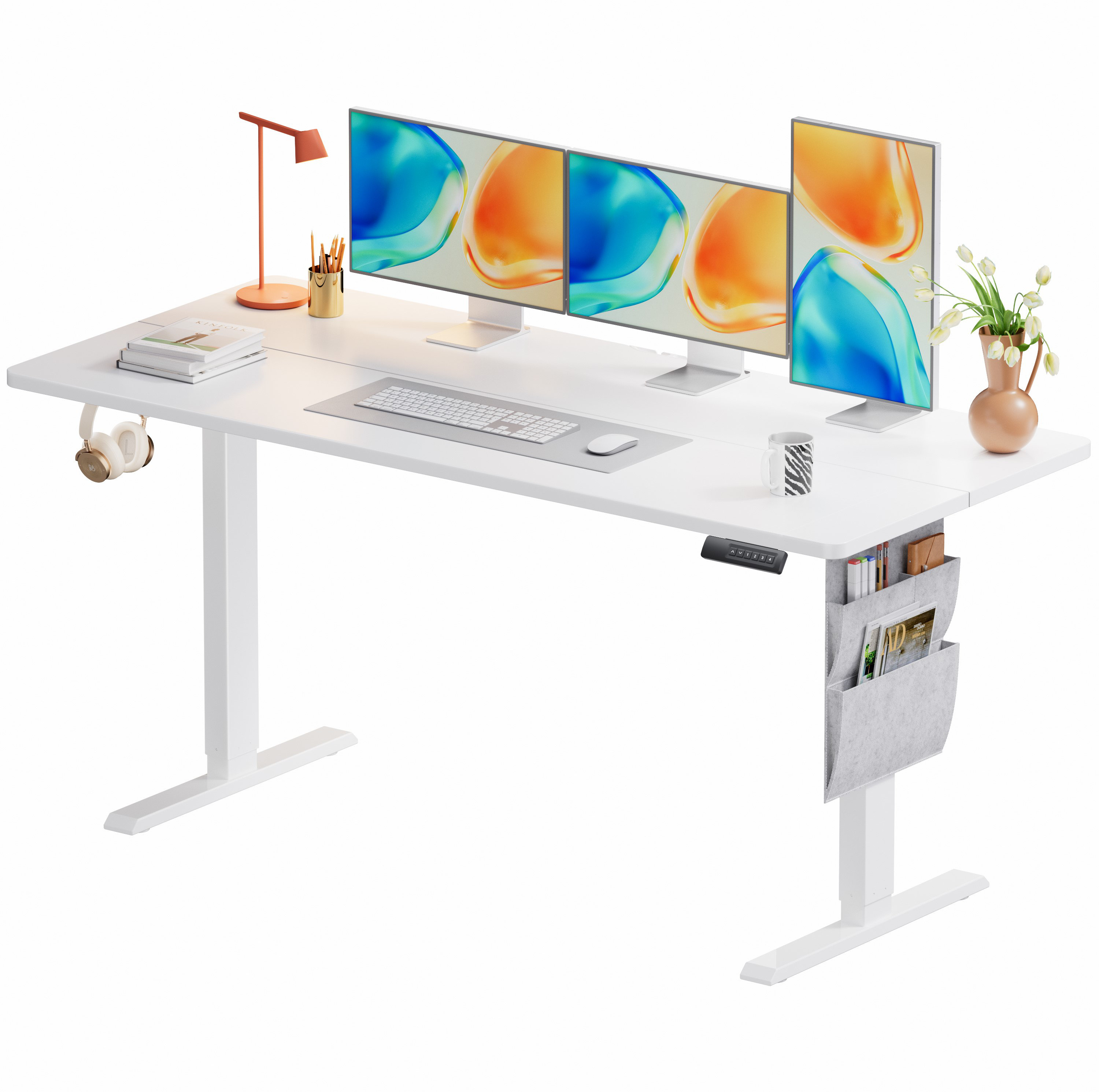 George Oliver T-Shaped Adjustable Desk Legs | Wayfair