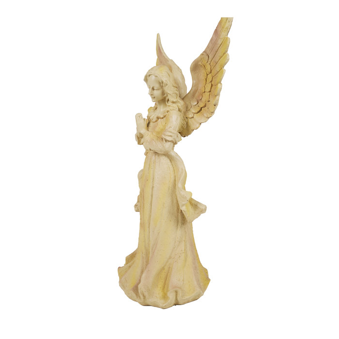 Hi-Line Gift Ltd. Standing Angel with Wings Up Statue & Reviews | Wayfair