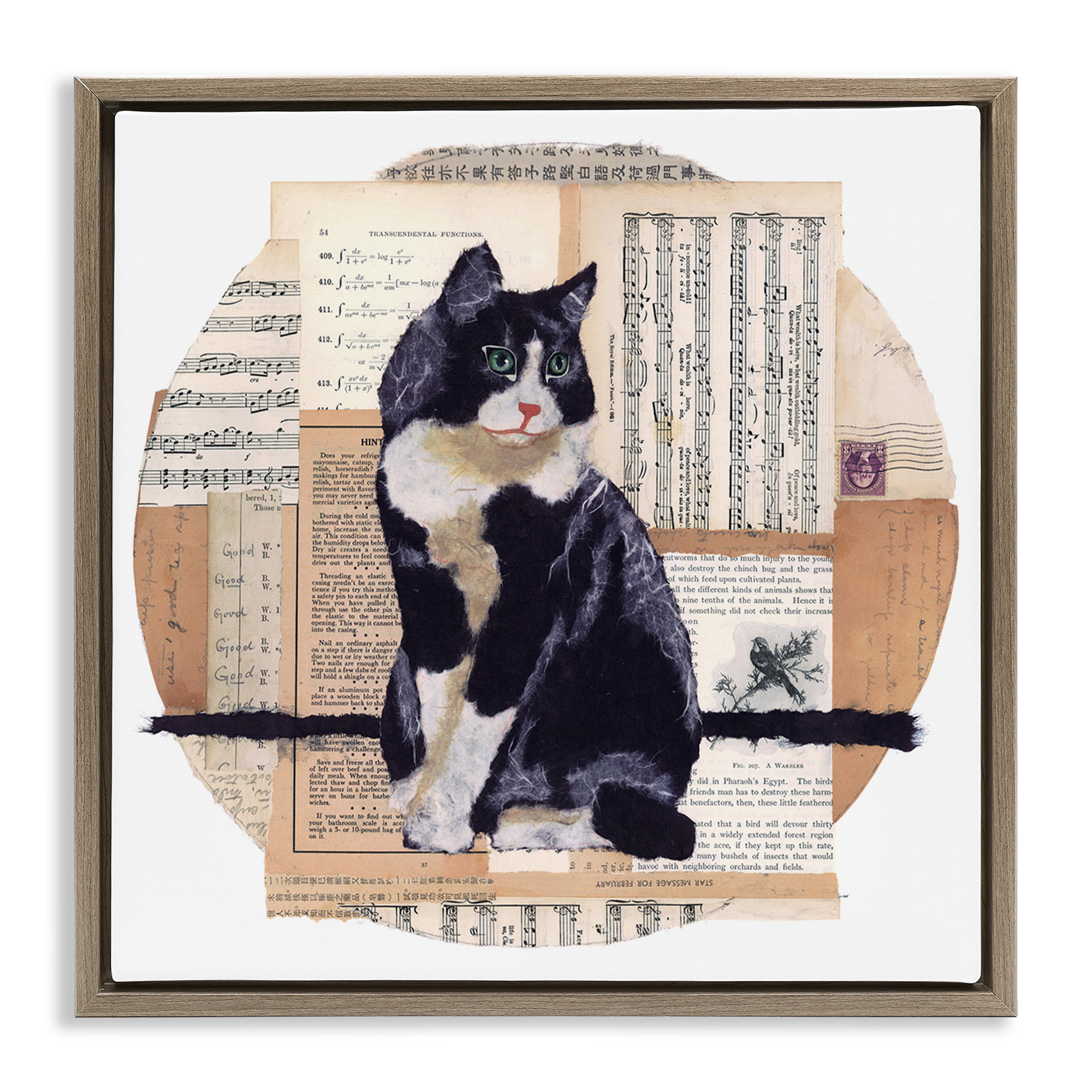Winston Porter Tuxedo Cat Collage Canvas Wall Art by Nancy Overton ...