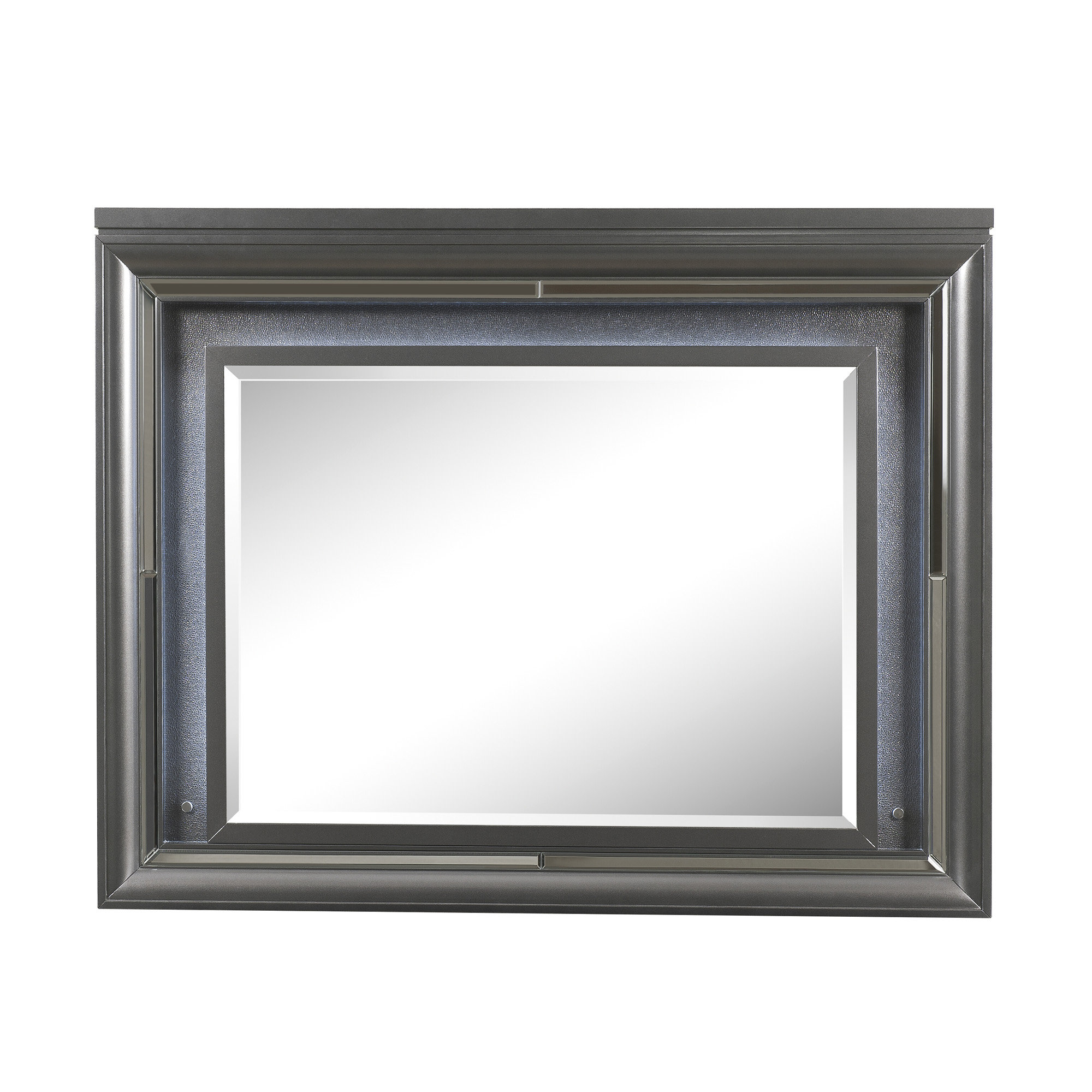 Mercer41 Exquisite LED Mirror With Natural Wooden Frame And Stylish ...