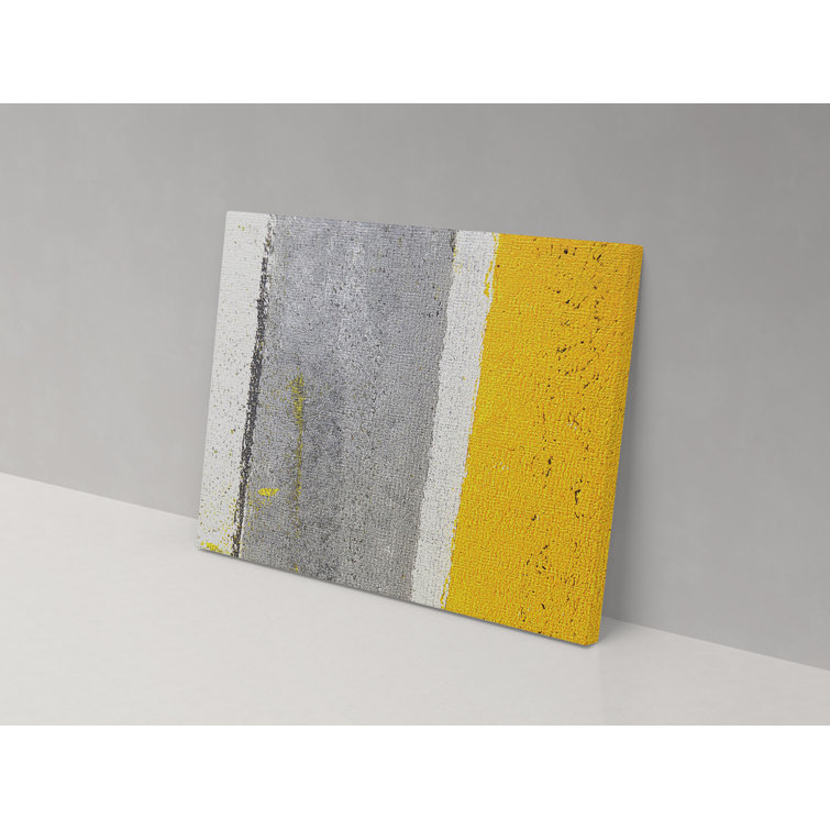 Metro Lane Sunshine Stripes - Wrapped Canvas Painting | Wayfair.co.uk