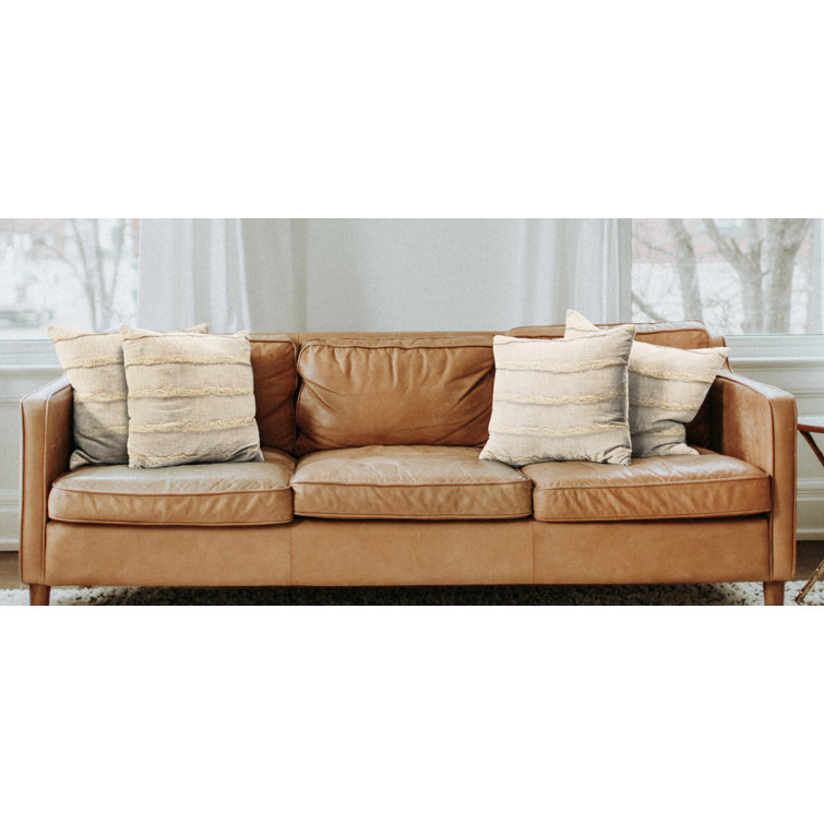 Bungalow Rose Buckie 100% Cotton Throw Square Pillow Cover & Insert ...