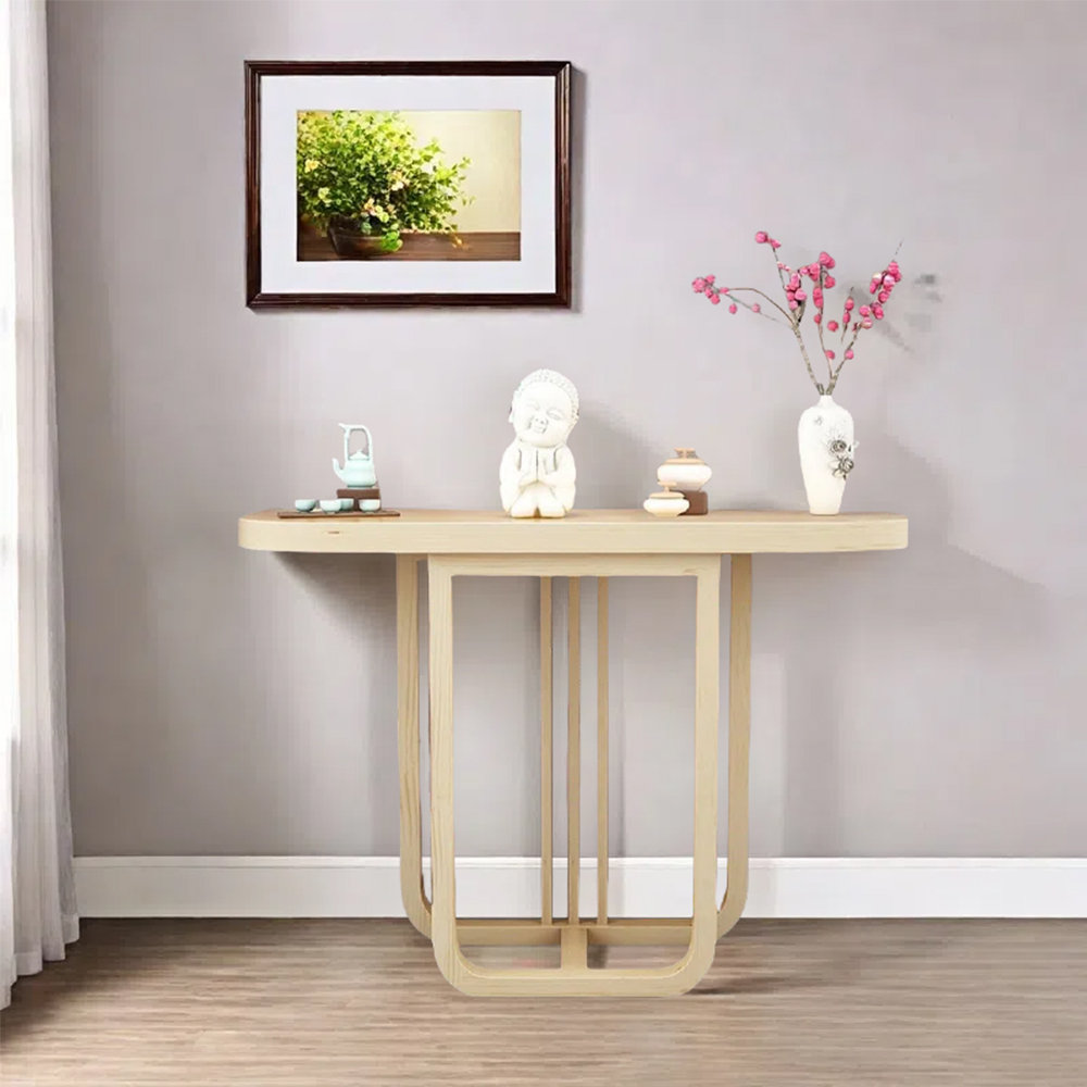 AWORET Solid Ash Wood Entry Table | Wayfair