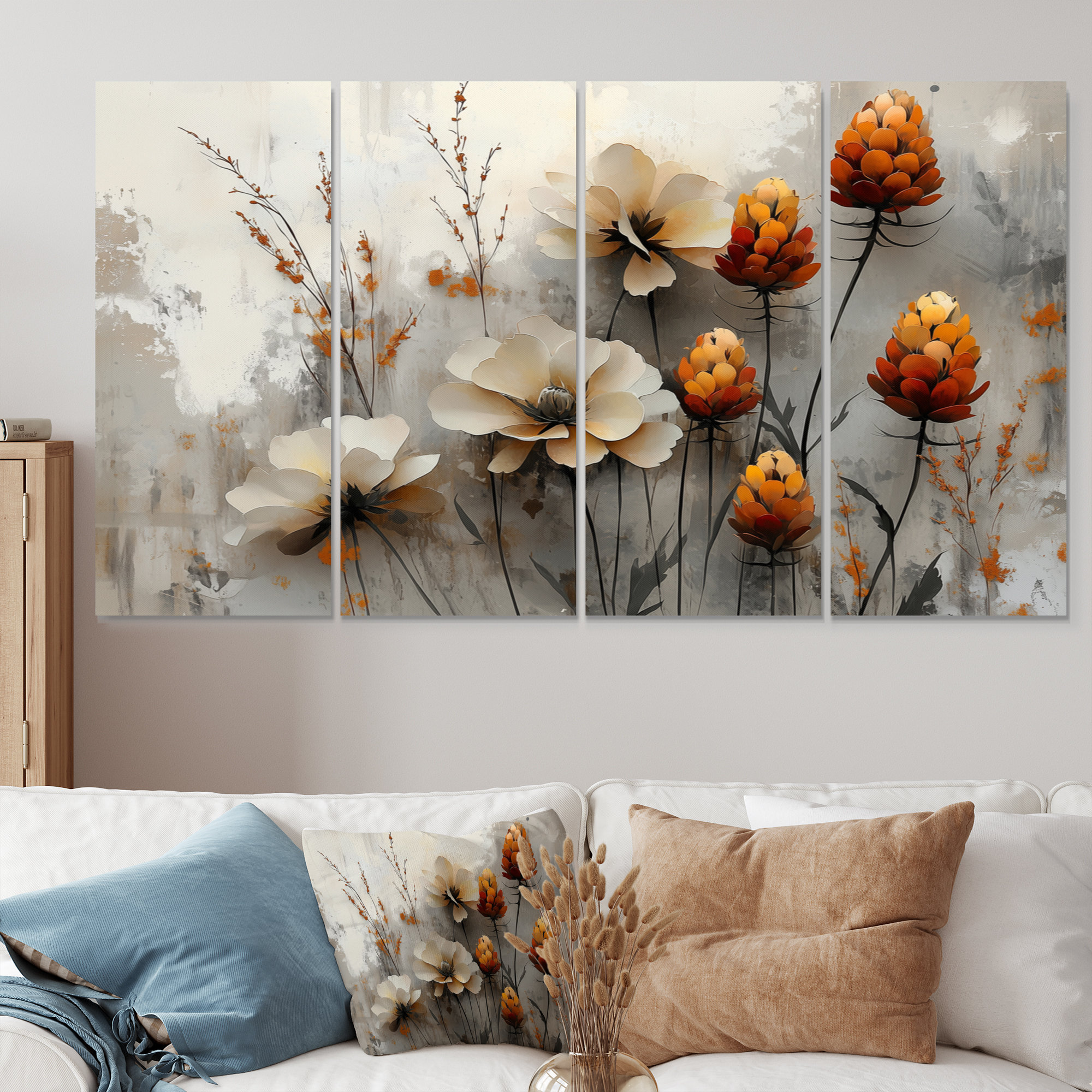 Winston Porter The Winter Wild Thistle Bloom II - Thistle Wall Art - Traditional Wall Art Decor ...