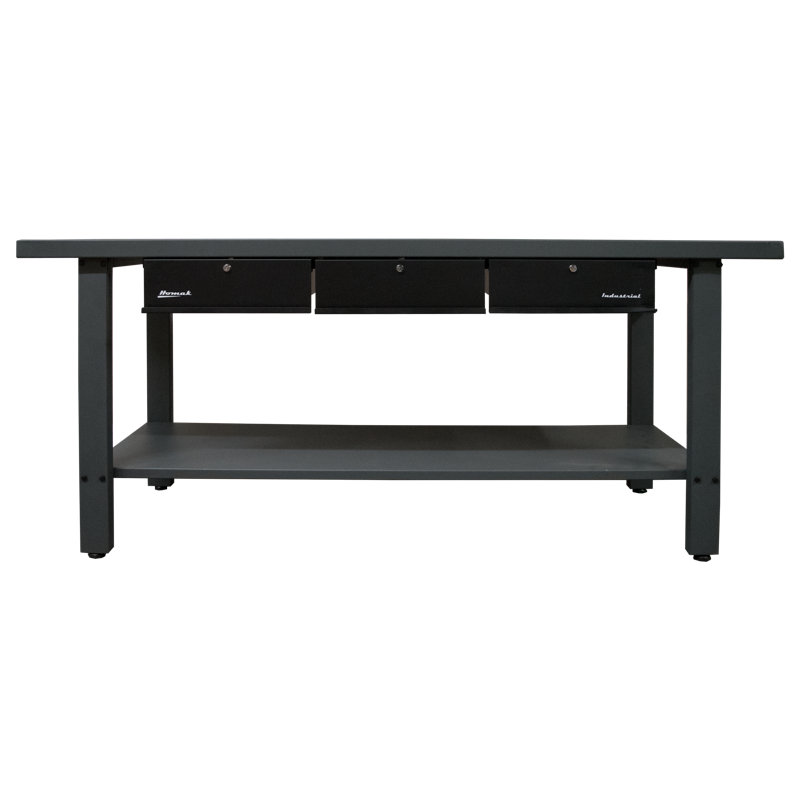 Homak Industrial 79"W Steel Top Workbench | Wayfair