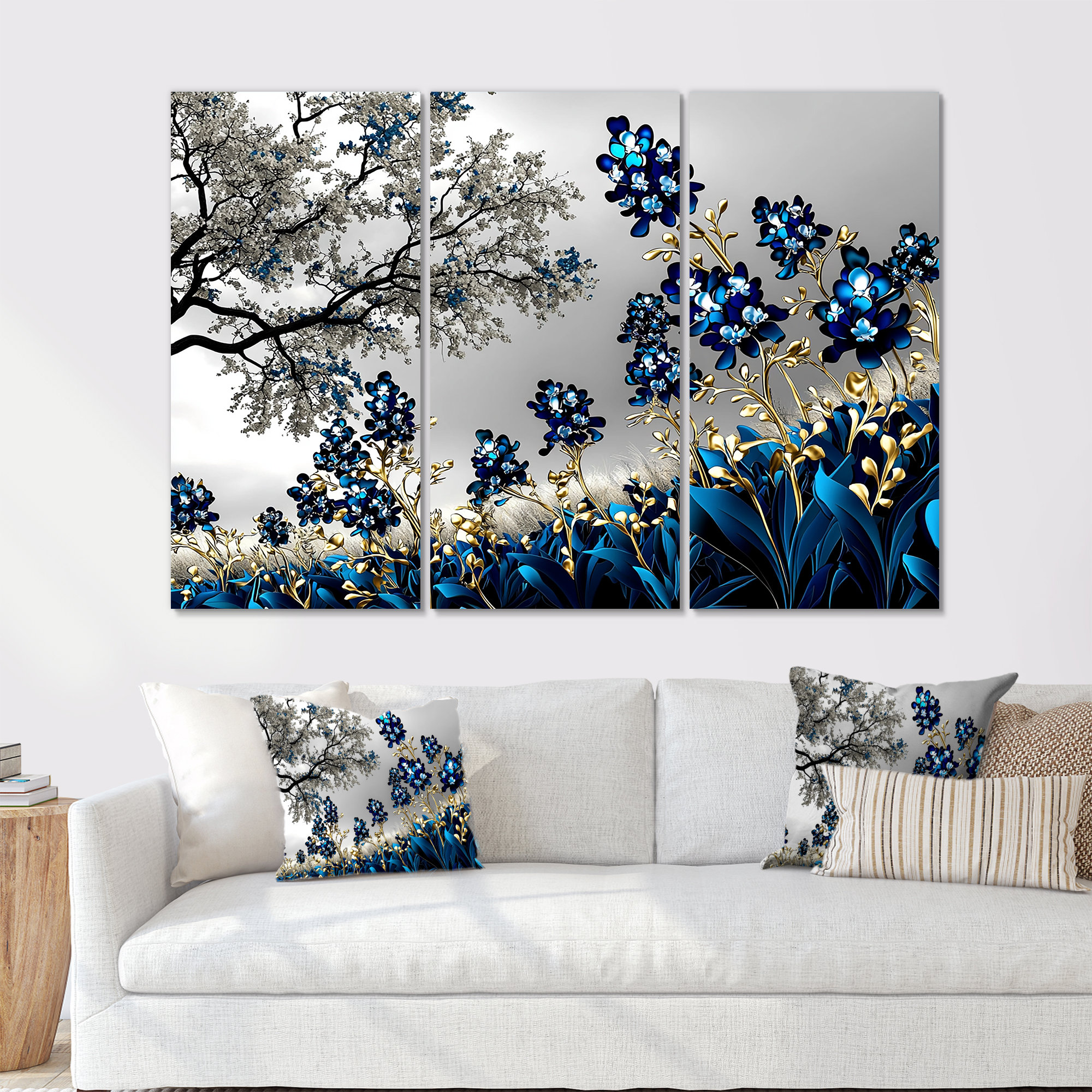 Lark Manor™ Blue Texas Treasure Accented With Grey - Blue Bonnets Wall ...