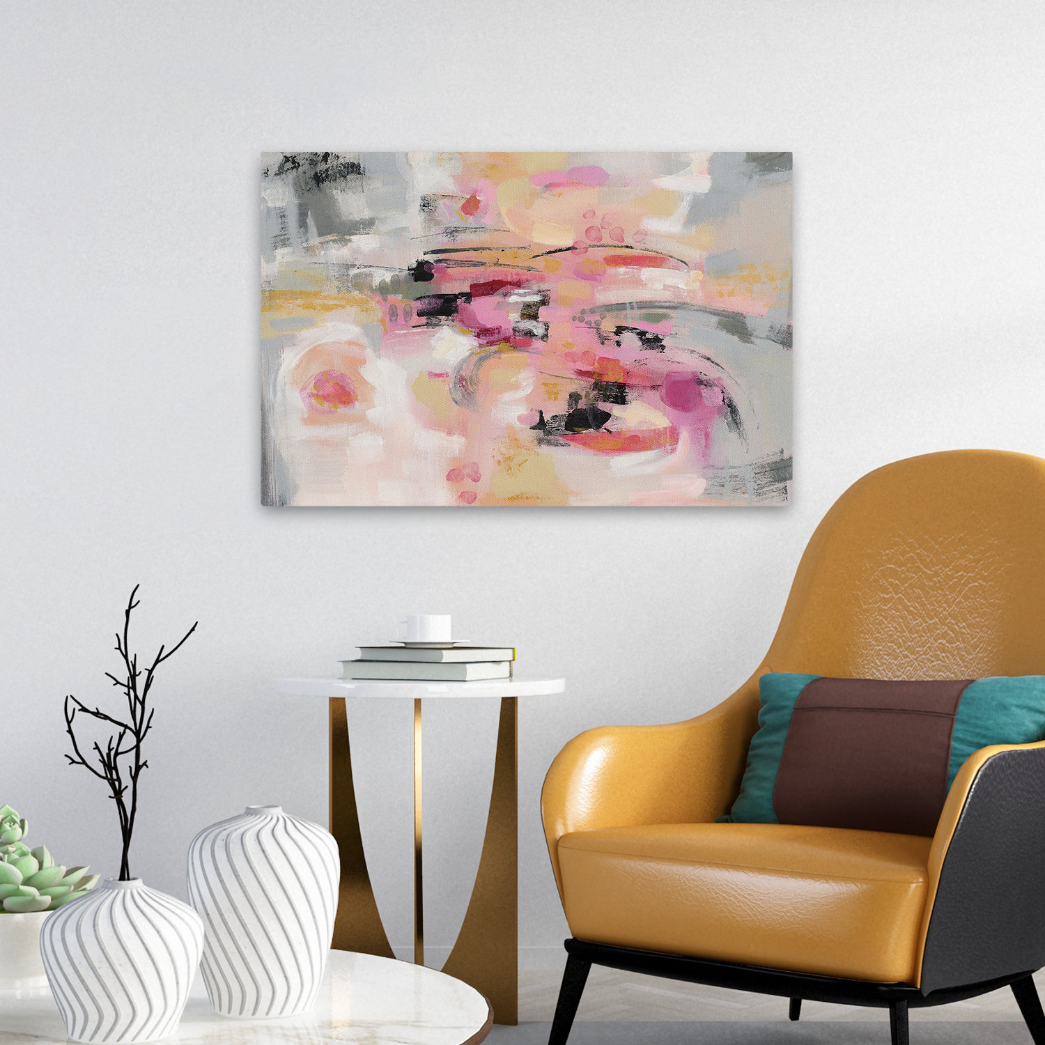 Latitude Run® Abstract Black Gray - Haiku | Wayfair