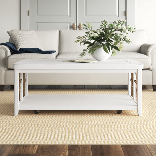 White Wood Coffee Tables You'll Love | Wayfair