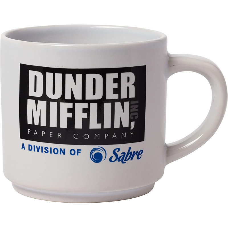 Silver Buffalo The Office 4-Piece 10 Ounce Ceramic Mug Stack | Wayfair