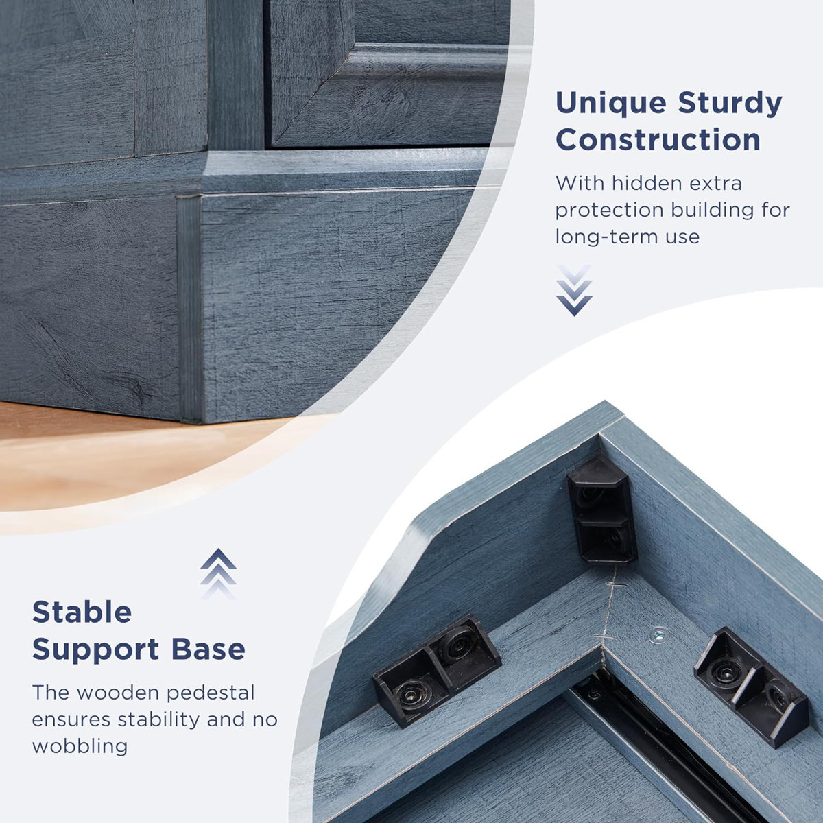 Lark Manor™ Ursula 52"W Farmhouse 6 Wide Drawer Dresser, Bedroom Chest ...