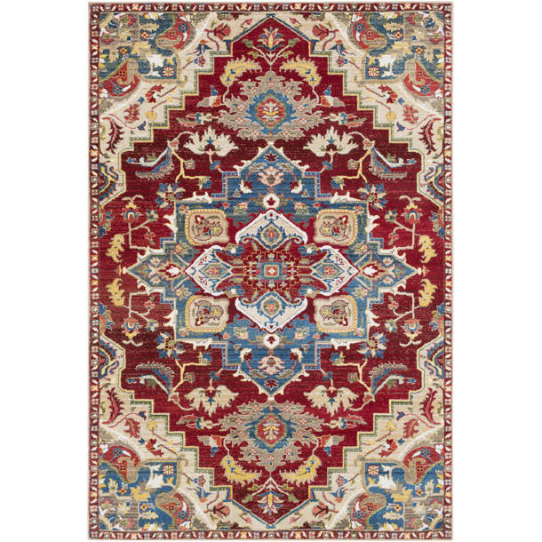 Bungalow Rose Hasrat Floral Rug & Reviews | Wayfair