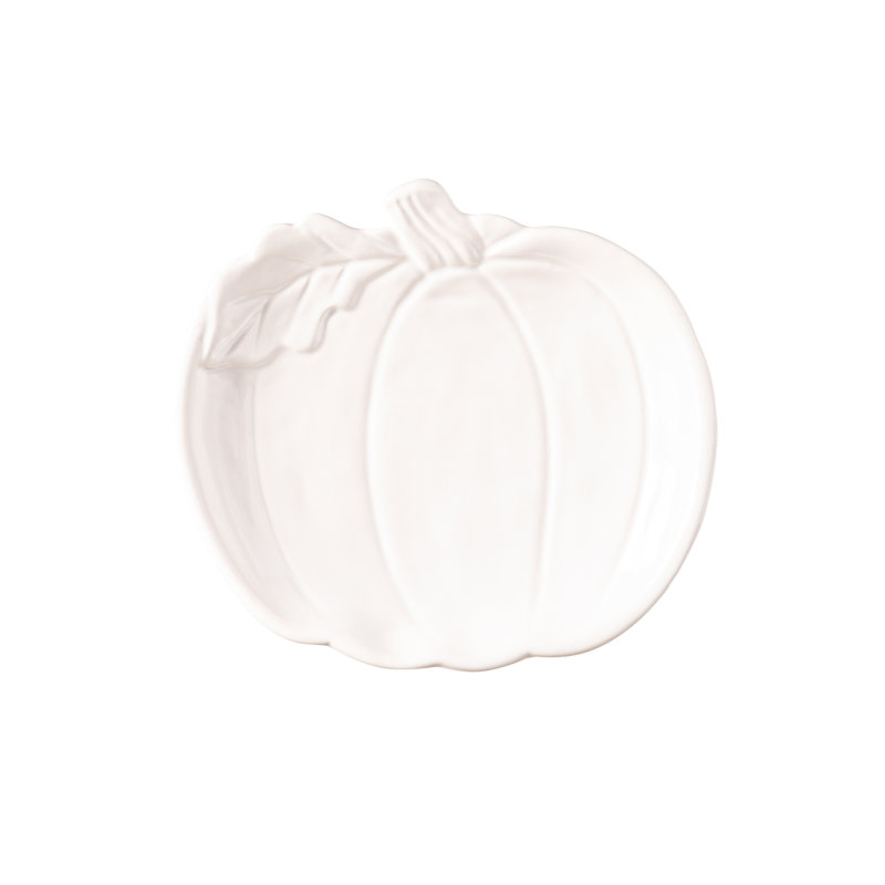August Grove® Ceramic Pumpkin Shaped Appetizer Plates, Forest Finds ...