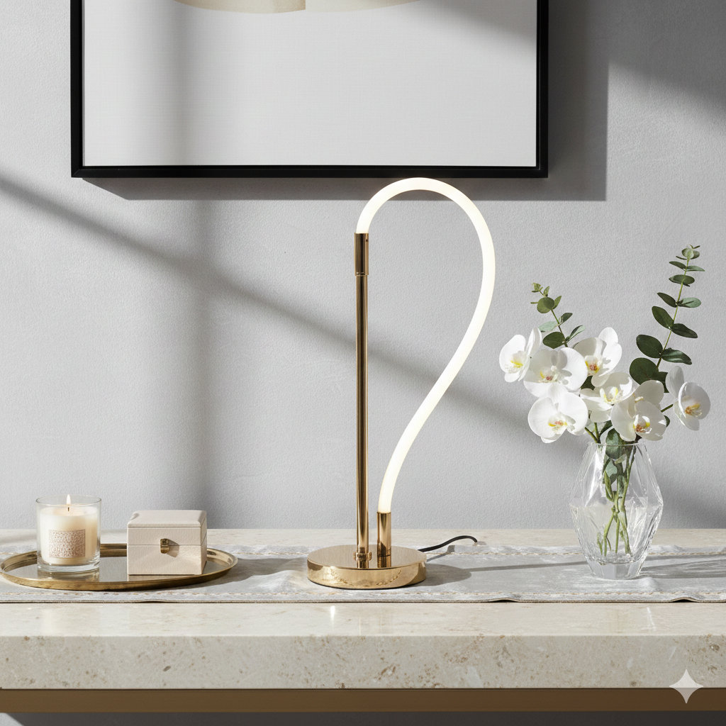Latitude Run® 20.5-Inch Flexible LED Tube Table Lamp With Magnetic Ends ...