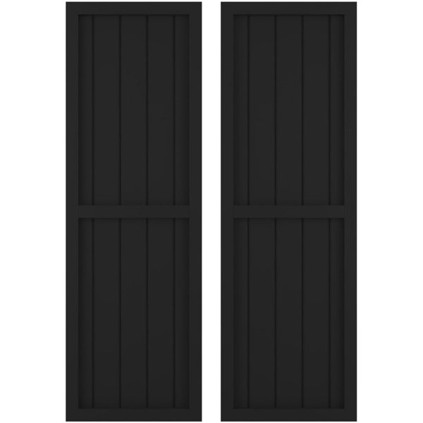 PCI Enterprises Americraft Two Equal Panel Framed Board-n-Batten ...