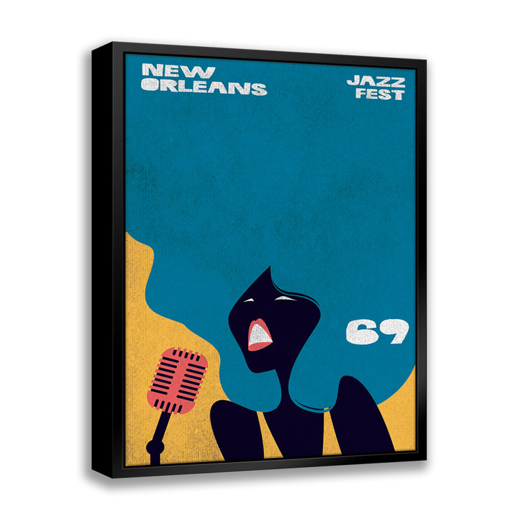 Corrigan Studio® New Orleans Jazz Fest 1969-Giclee On Canvas With Float ...