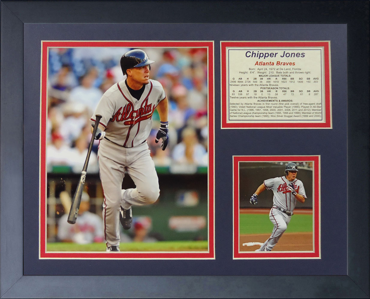 Legends Never Die Chipper Jones Framed Memorabilia - Wayfair Canada