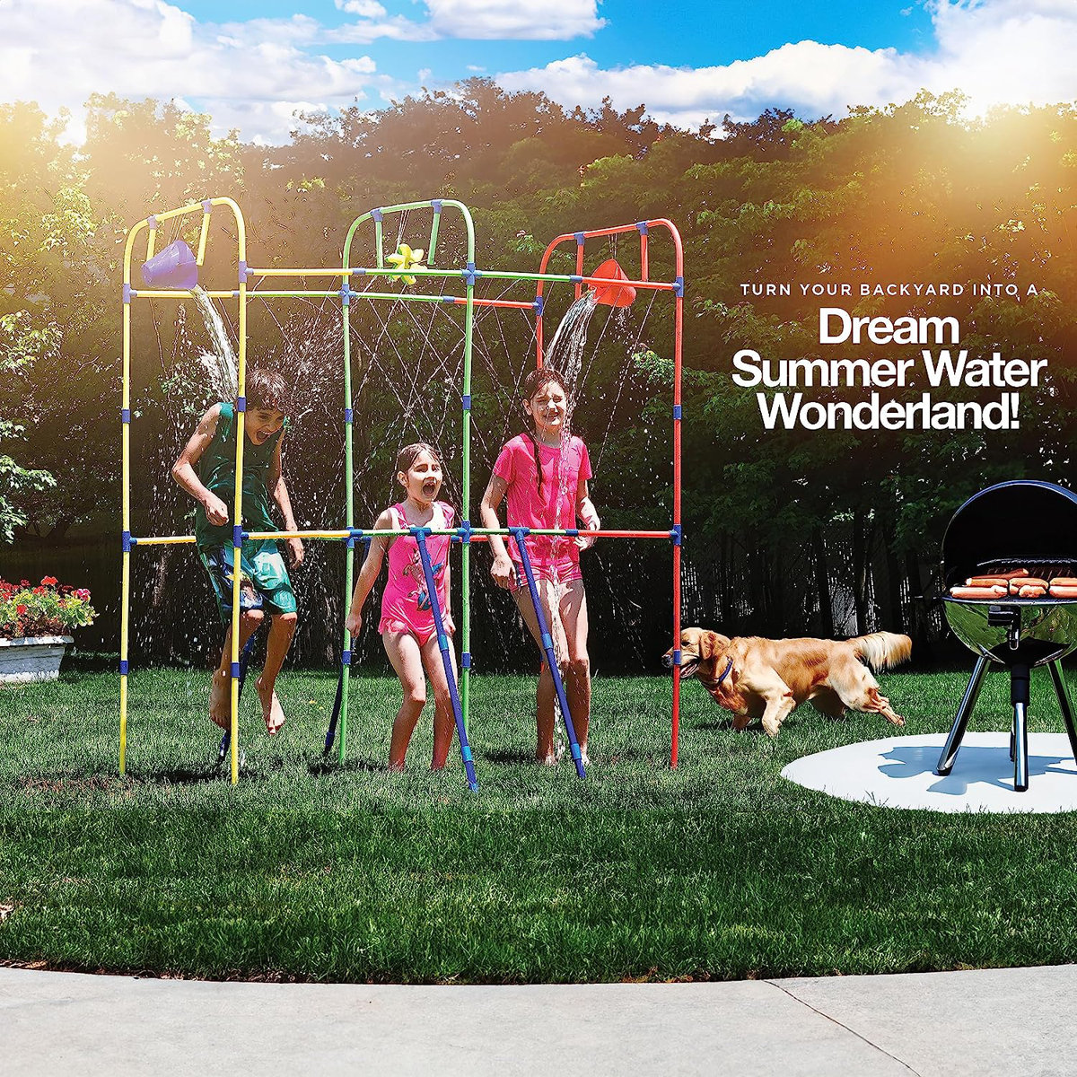Stargo Waterpark Kids Sprinkler with Dump Buckets & Reviews | Wayfair