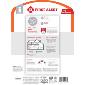 First Alert 2 Pack Battery-Powered Ionization Smoke Detector 2 pk | Wayfair