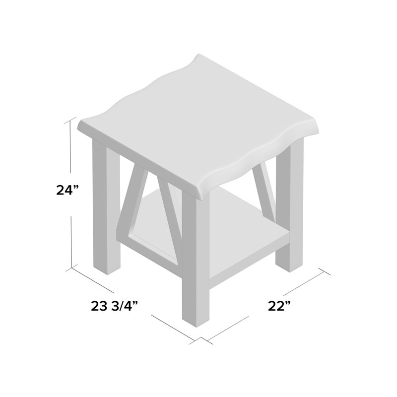 Three Posts™ Northam Trestle End Table with Storage & Reviews | Wayfair