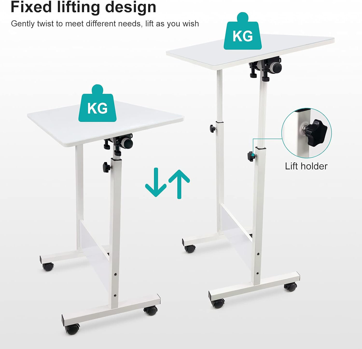 Inbox Zero Height Standing Desk, Writable Tempered Glass Desktop With ...