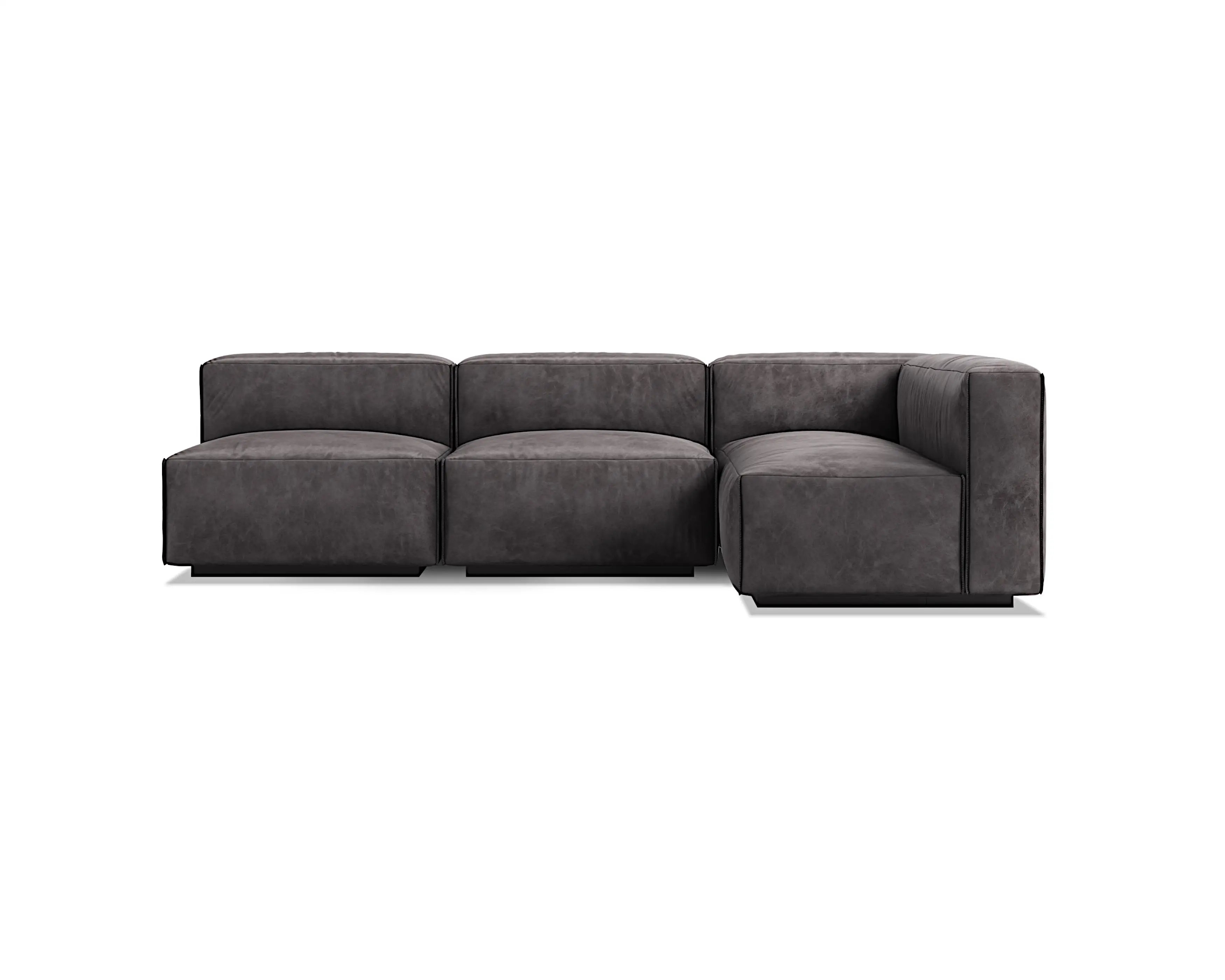 Blu Dot Cleon Leather Medium Corner Sectional | Wayfair