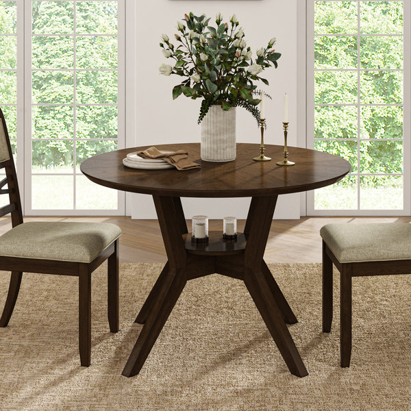 George Oliver Paltin Rita Traditional Solid Wood Dining Table - Wayfair ...