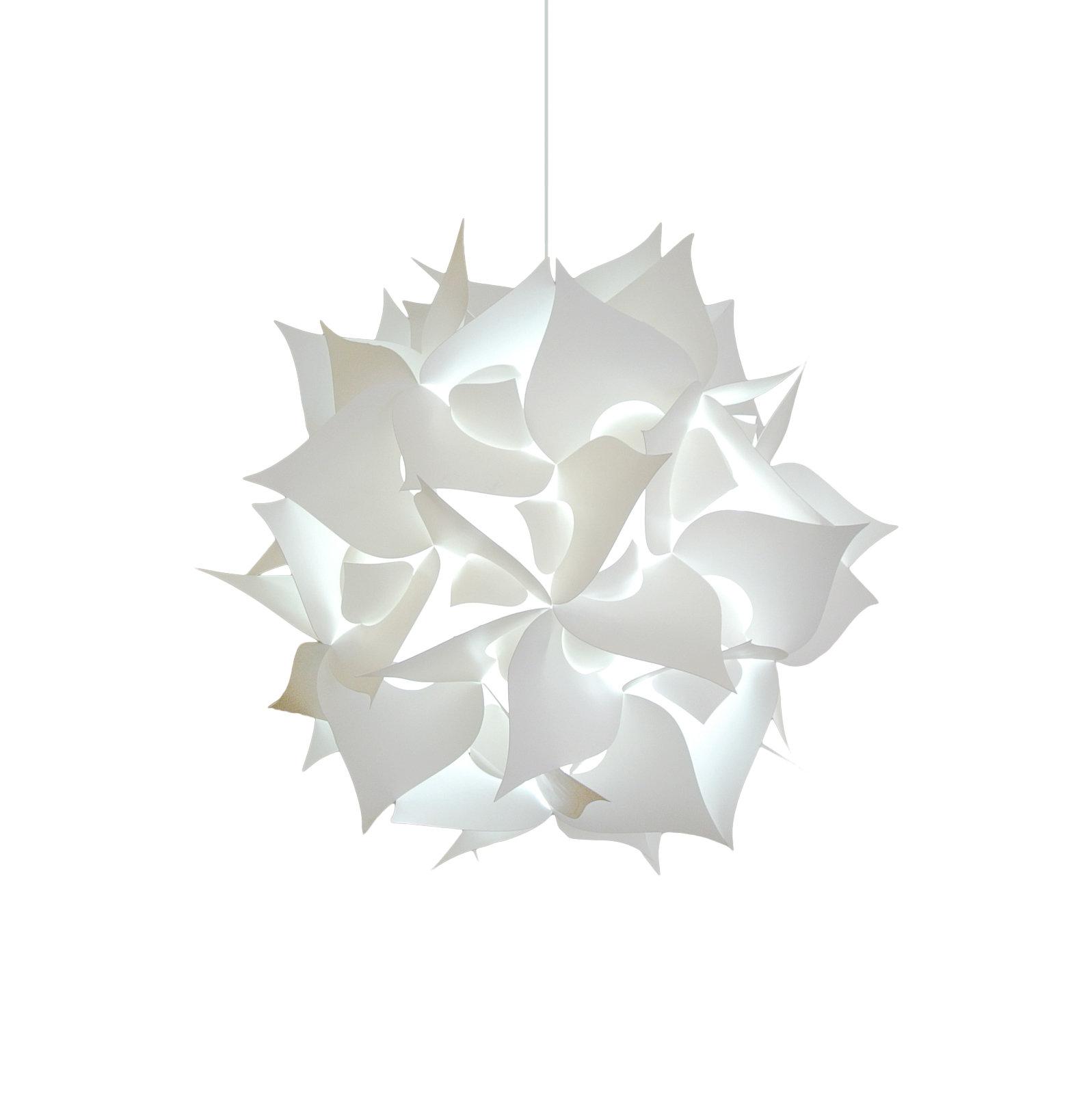 Akari Lanterns Medium Spades Hanging Pendant Light - Cool white glow | Perigold
